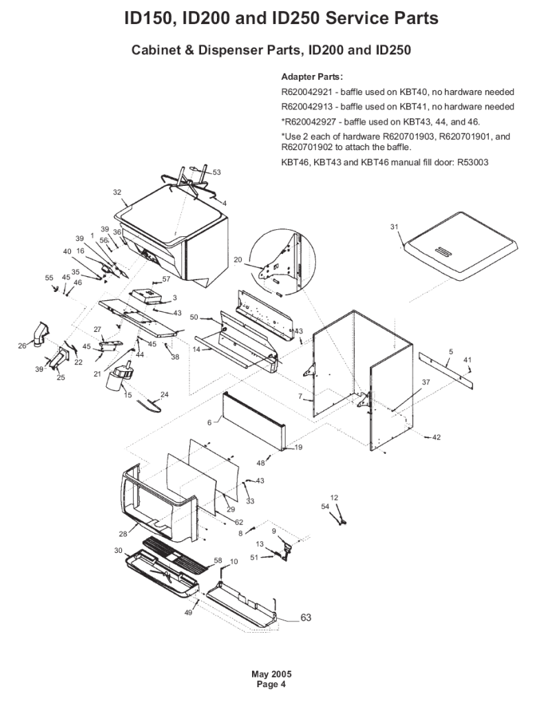 Scotsman Ice Machine Dispenser Parts at Amelia Woodhouse blog